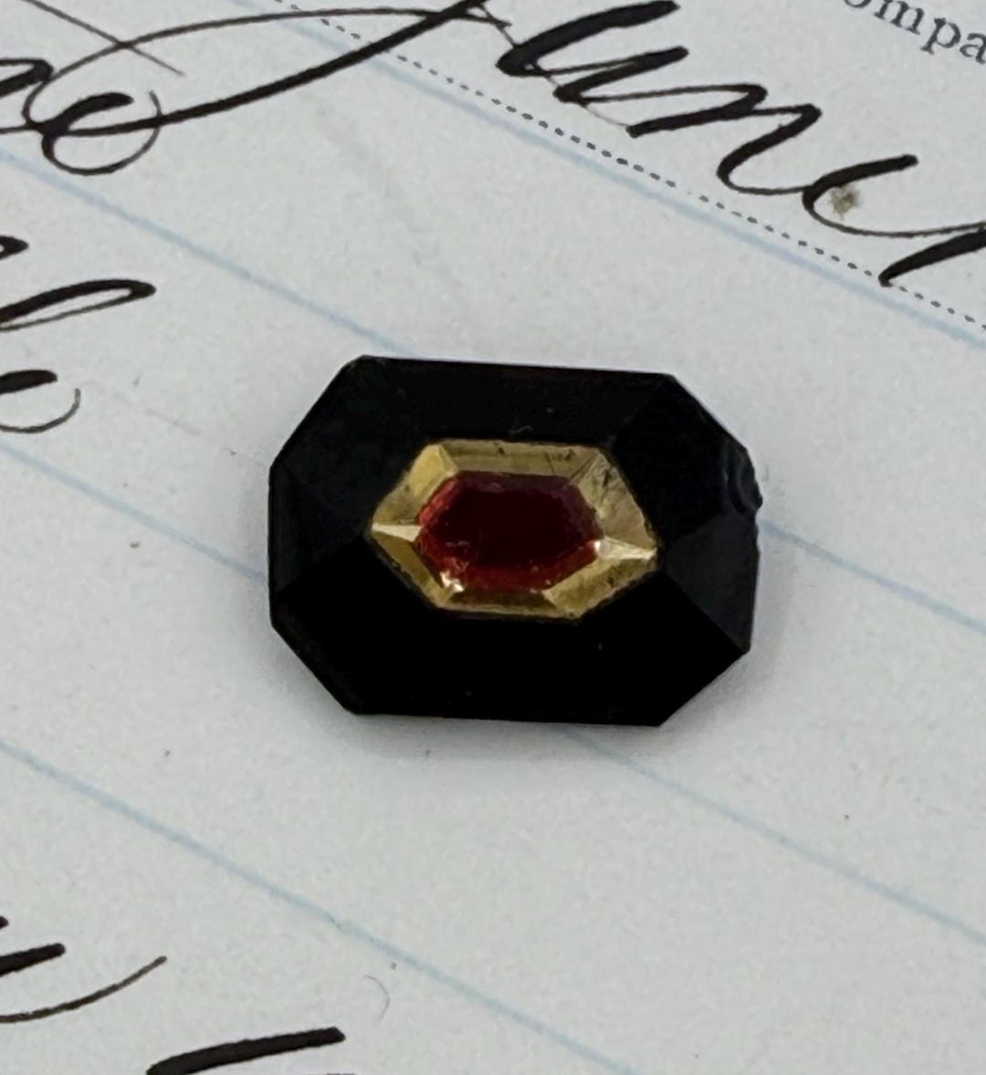 Vintage 19th C Black Glass Tingue Button - Etsy