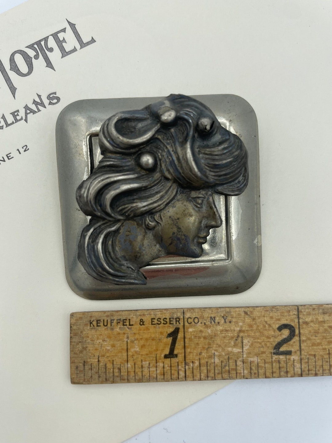 Victorian Woman Female Head Profile Picture Metal Button / 1 7/8" - Etsy