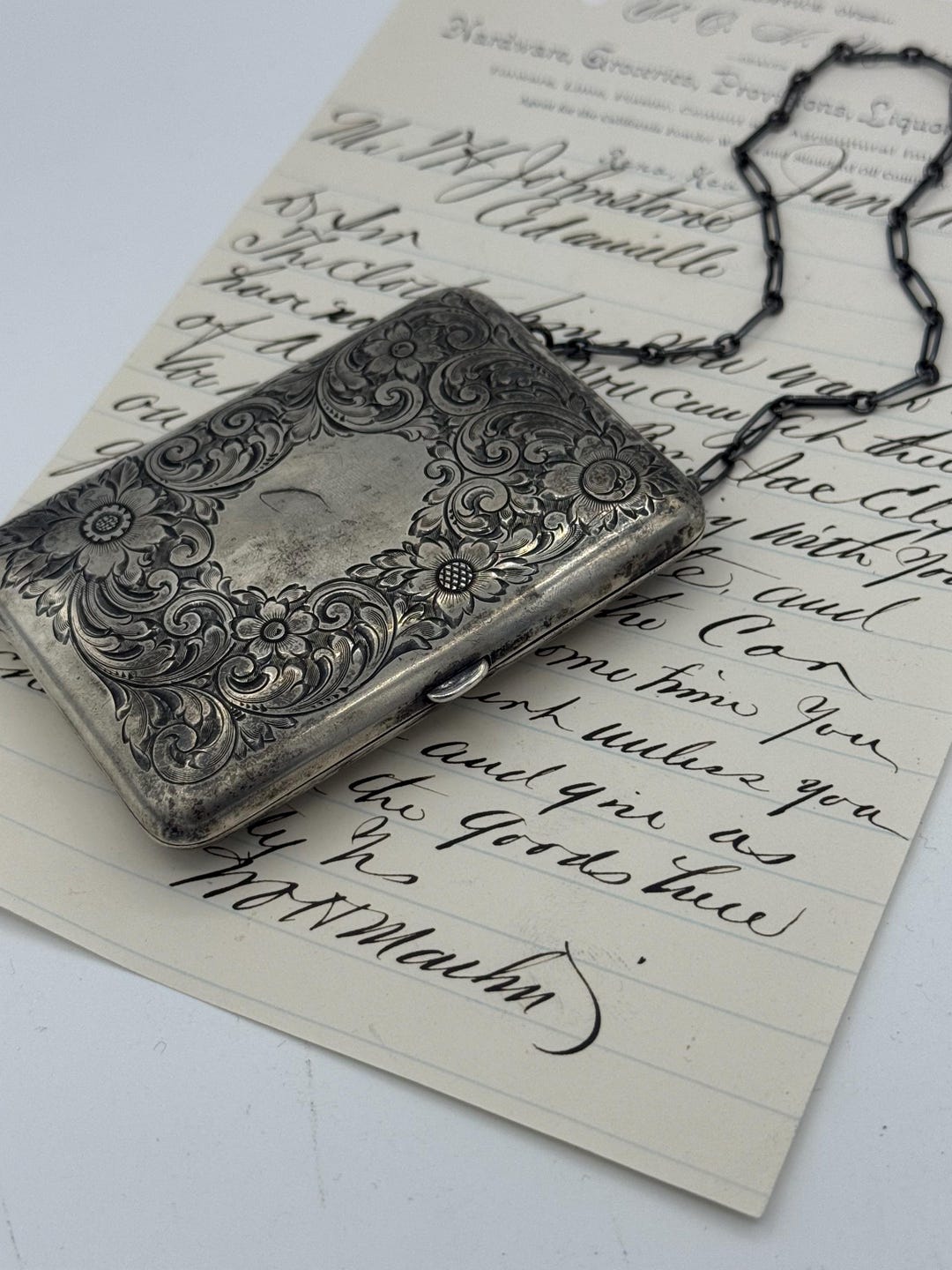 Victorian Sterling Silver American Silversmith Foster & Bailey Compact ...