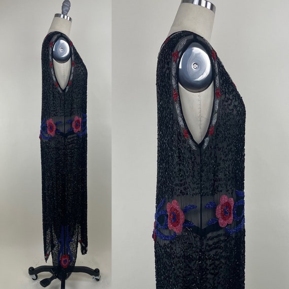 Authentic Vintage 1920s Beaded Flapper Dress / Roarin… - Gem