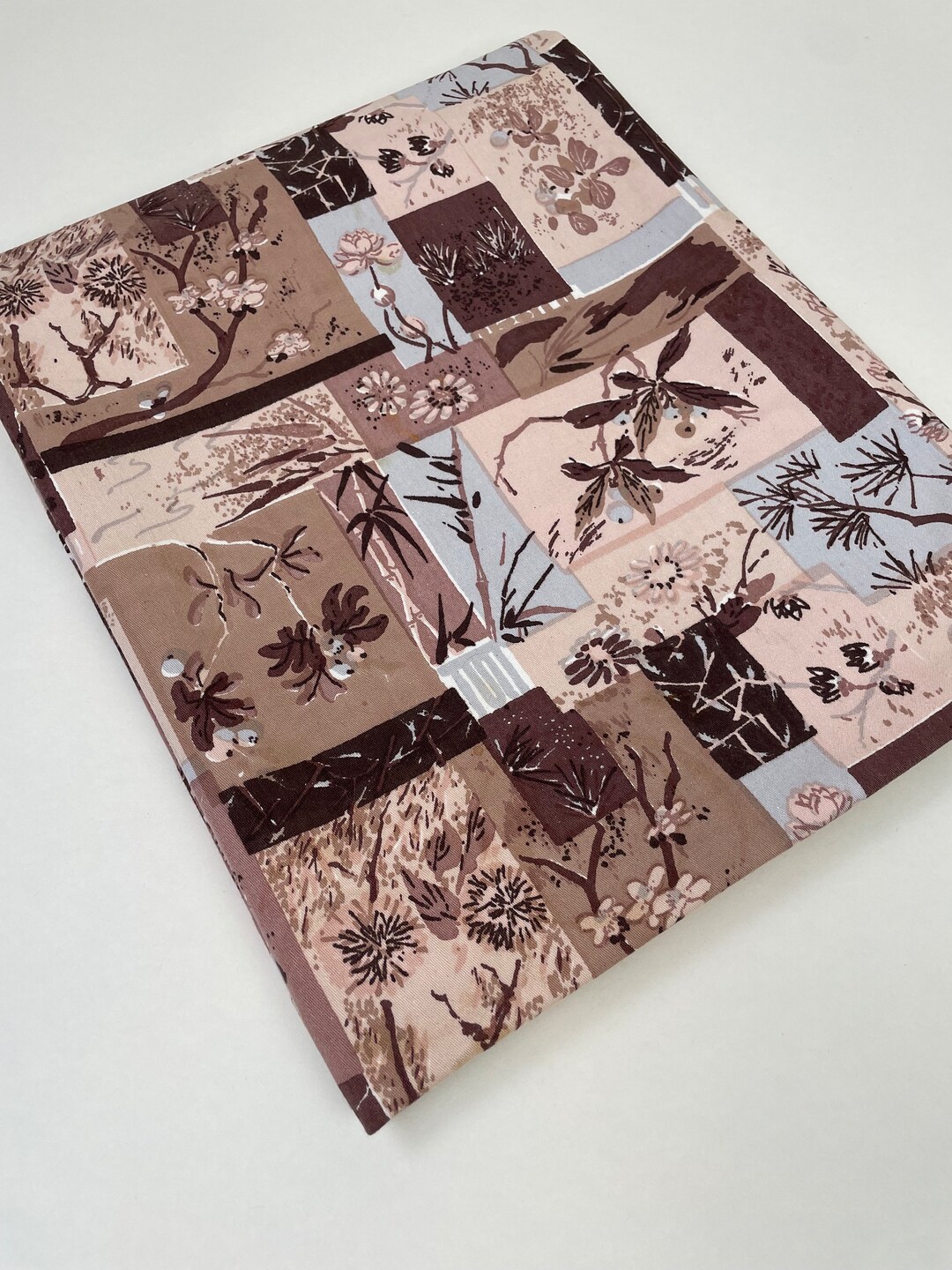 Vintage 1950s Surrealist Floral Leaves Branches Vat Hand Print ...