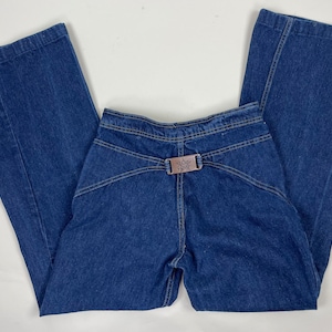 Vintage 1970s HASH H.A.S.H. Star Buckle Back Bell Bottom Flair High ...