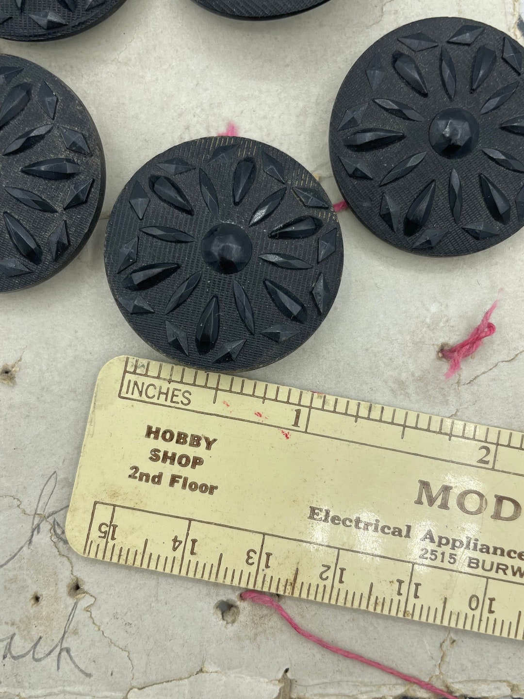 Antique Gutta Percha Large Black Button / 1800s Mourning Buttons / 1 1/ ... Antique Gutta Percha Large Black Button / 1800s Mourning Buttons / 1 1/ ...