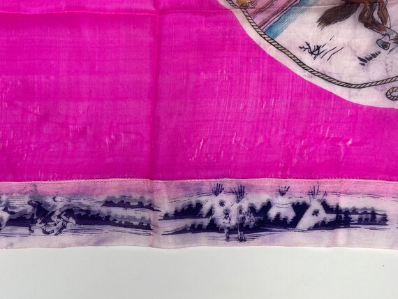 Rare Vintage 1930s Silk Cowboy Rodeo Bandana Scarf / … - Gem