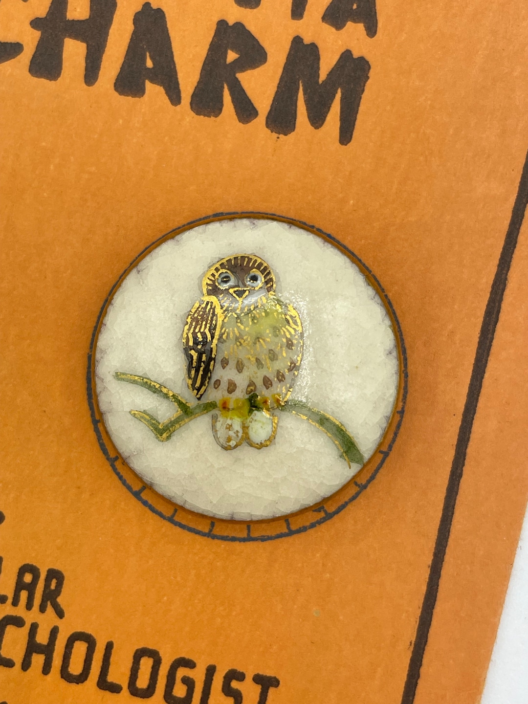 Antique Satsuma Japanese Owl Animal Button - Etsy