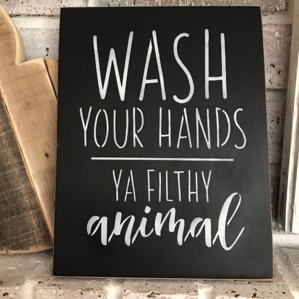 Wash Your Hands Ya Filthy Animal Christmas - Etsy