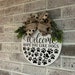 Welcome Door Hanger/ Welcome Hope You Like Dogs/ Front Door Decor/ Door ...