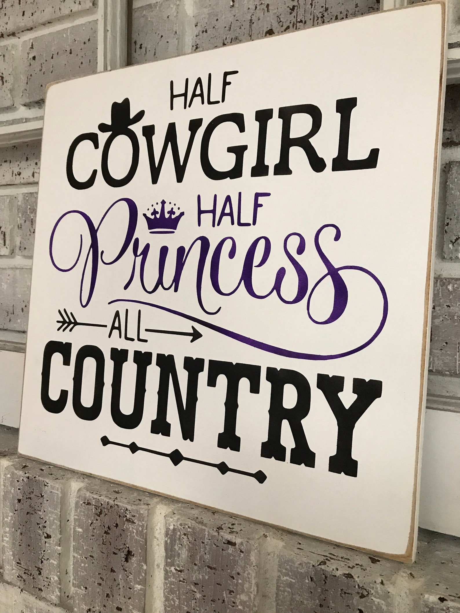 Cowgirl Sign/Princess Sign/Painted Wood/Sign/Western/Home | Etsy