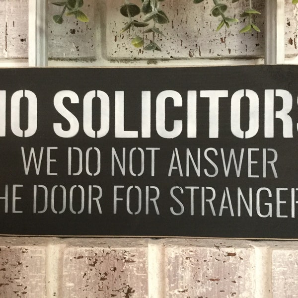 No Solicitors - Etsy