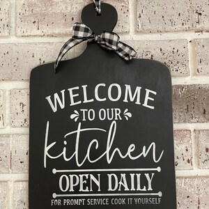 Kitchen Cutting Board| Display Only| Decorative Cutting Board| Welcome ...