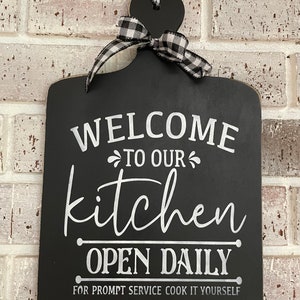 Kitchen Cutting Board| Display Only| Decorative Cutting Board| Welcome ...