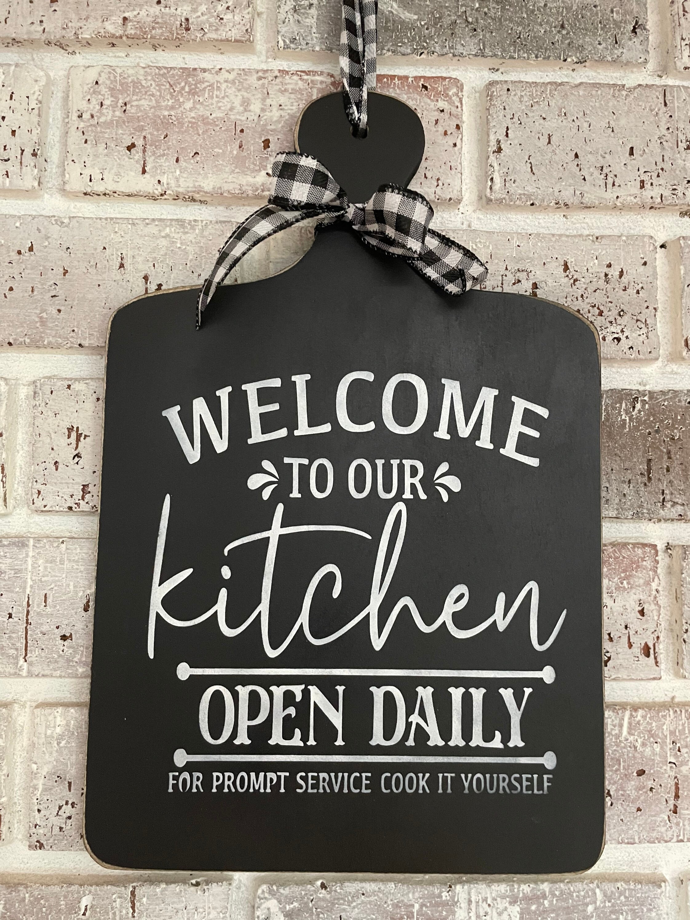 Kitchen Cutting Board| Display Only| Decorative Cutting Board| Welcome ...