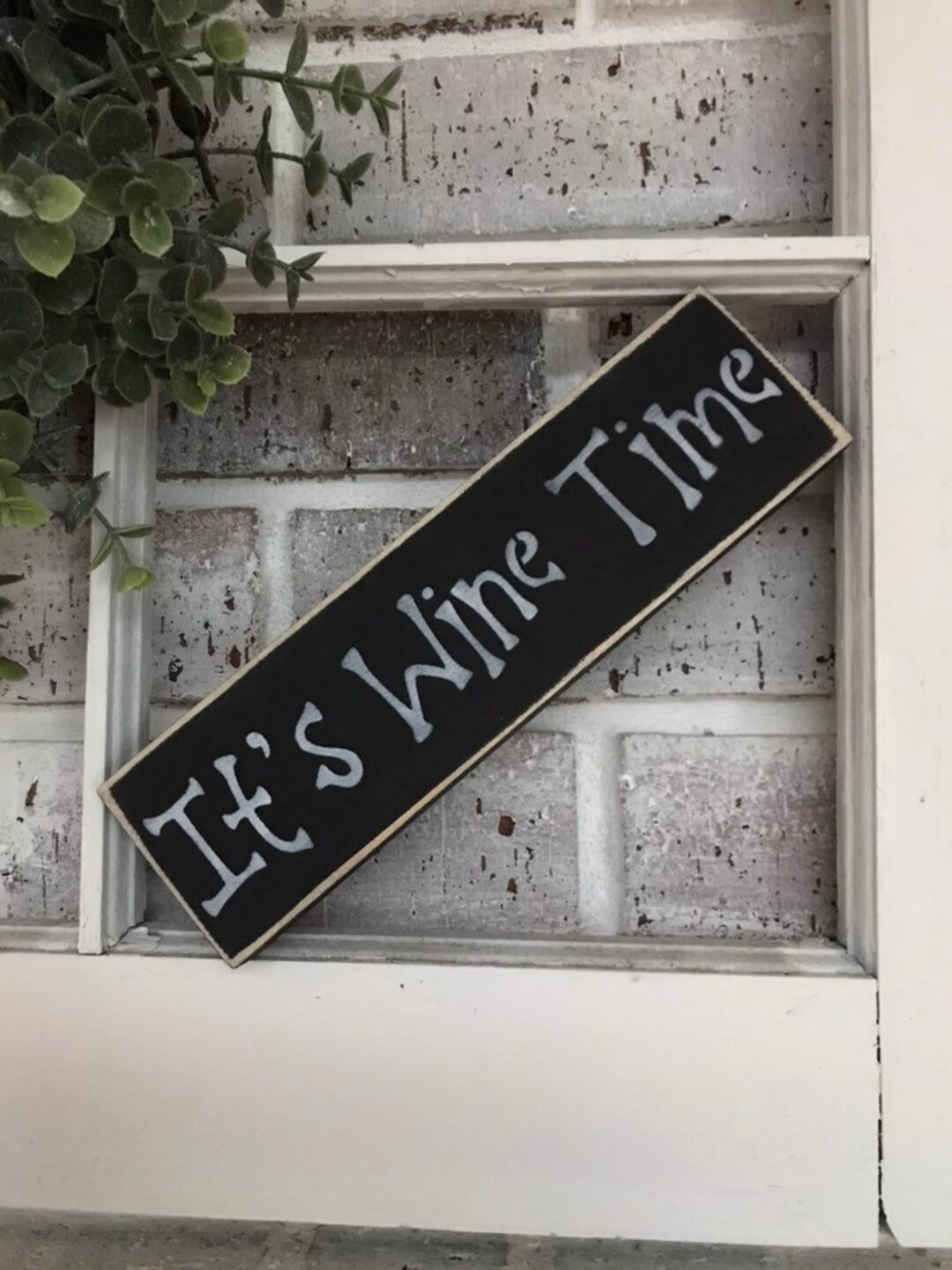 Wine Sign/it's Wine Time/shelf Sitter/funny Wine Sign/home Decor/maria ...
