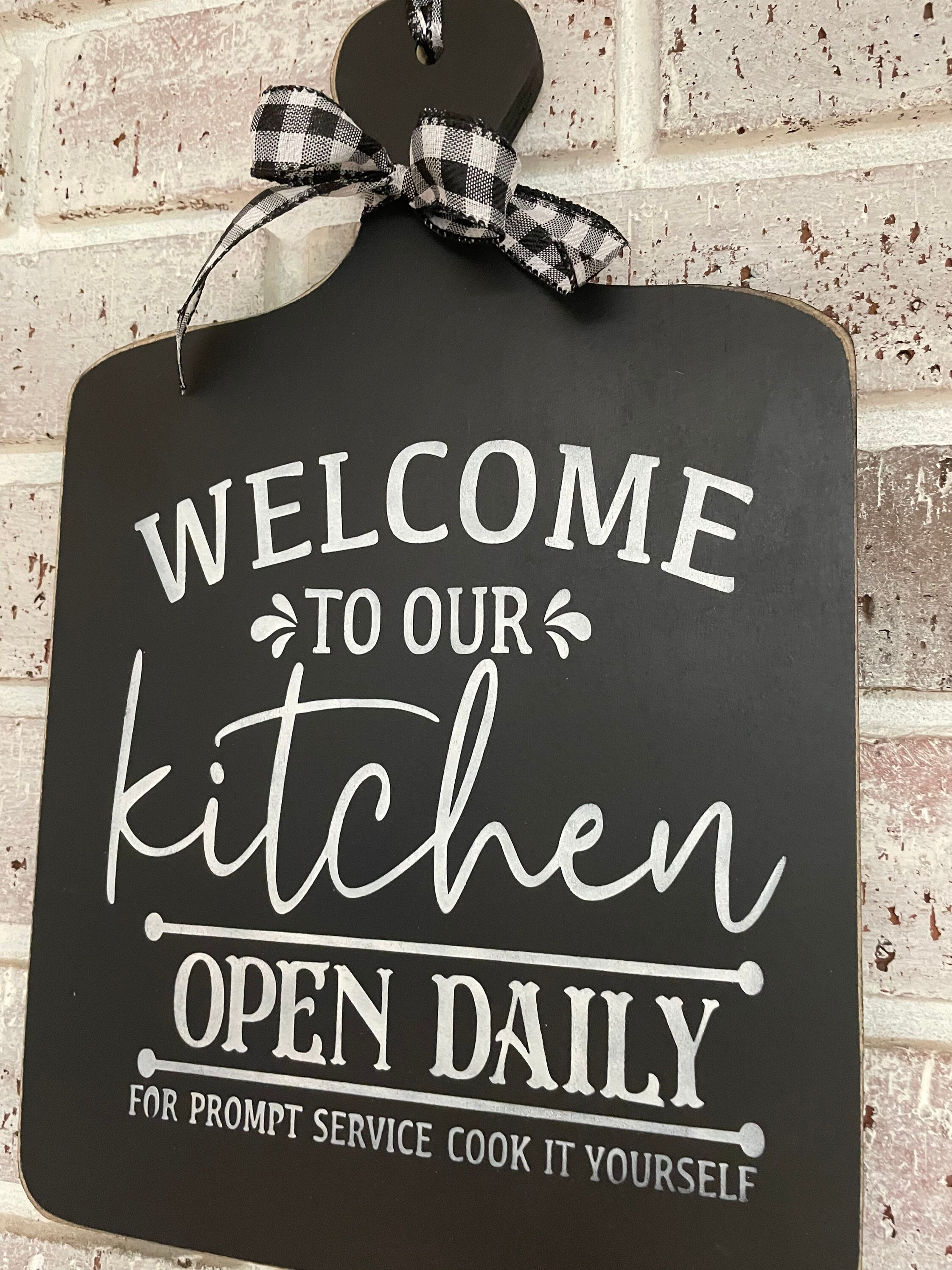 Kitchen Cutting Board| Display Only| Decorative Cutting Board| Welcome ...