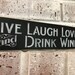 Live Laugh Love and Drink Wine|small Wood Sign|shelf Sitter|wine Sign|3 ...