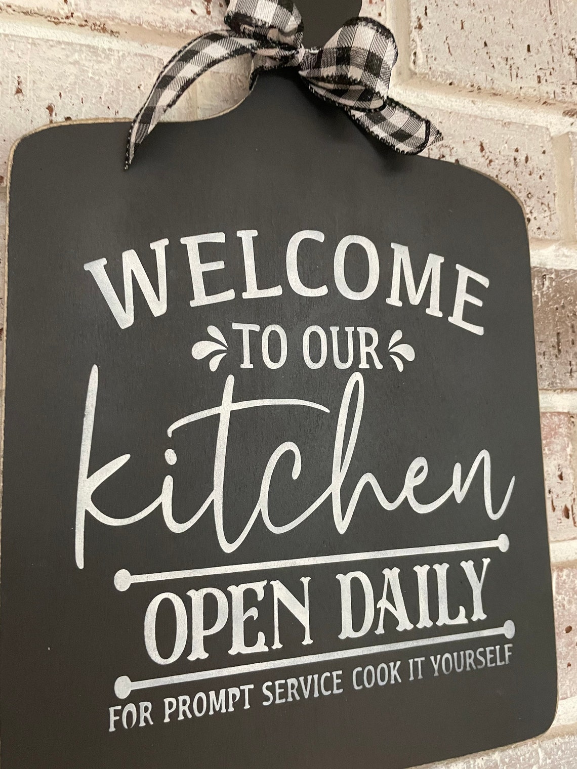 Kitchen Cutting Board| Display Only| Decorative Cutting Board| Welcome ...