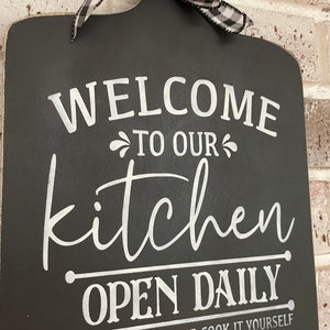 Kitchen Cutting Board| Display Only| Decorative Cutting Board| Welcome ...