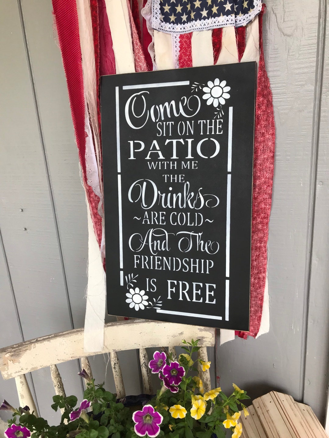 Patio Wood Sign | Wooden Patio Sign | Farmhouse Decor | Patio Decor ...