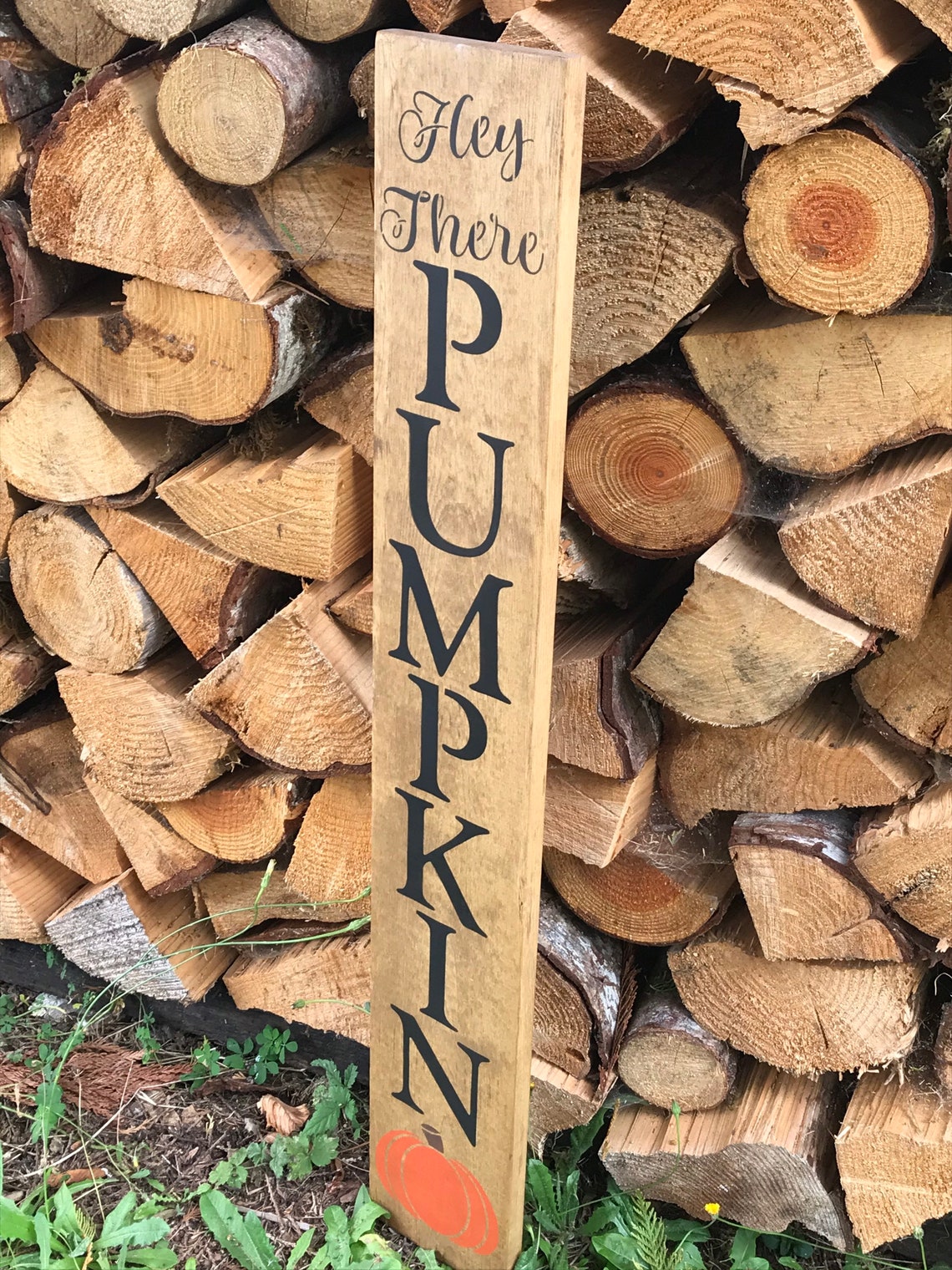 Hey There Pumpkin Wood Sign/front Door Sign/wood Fall Sign/porch Fall ...