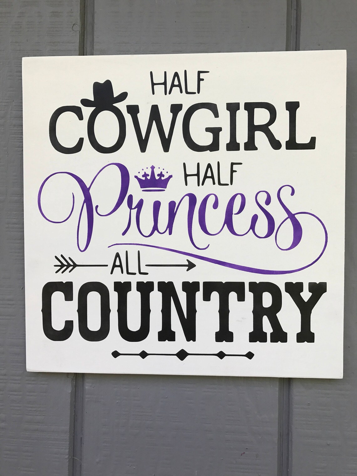 Cowgirl Sign/Princess Sign/Painted Wood/Sign/Western/Home | Etsy