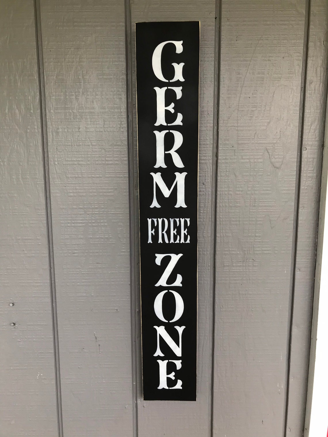 Germ Free ZoneFront Door SignHand PaintedWood SignGerm | Etsy