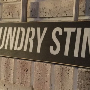 Laundry Stinks/hand Painted/wood Sign/laundry Sign/laundry Room/home ...