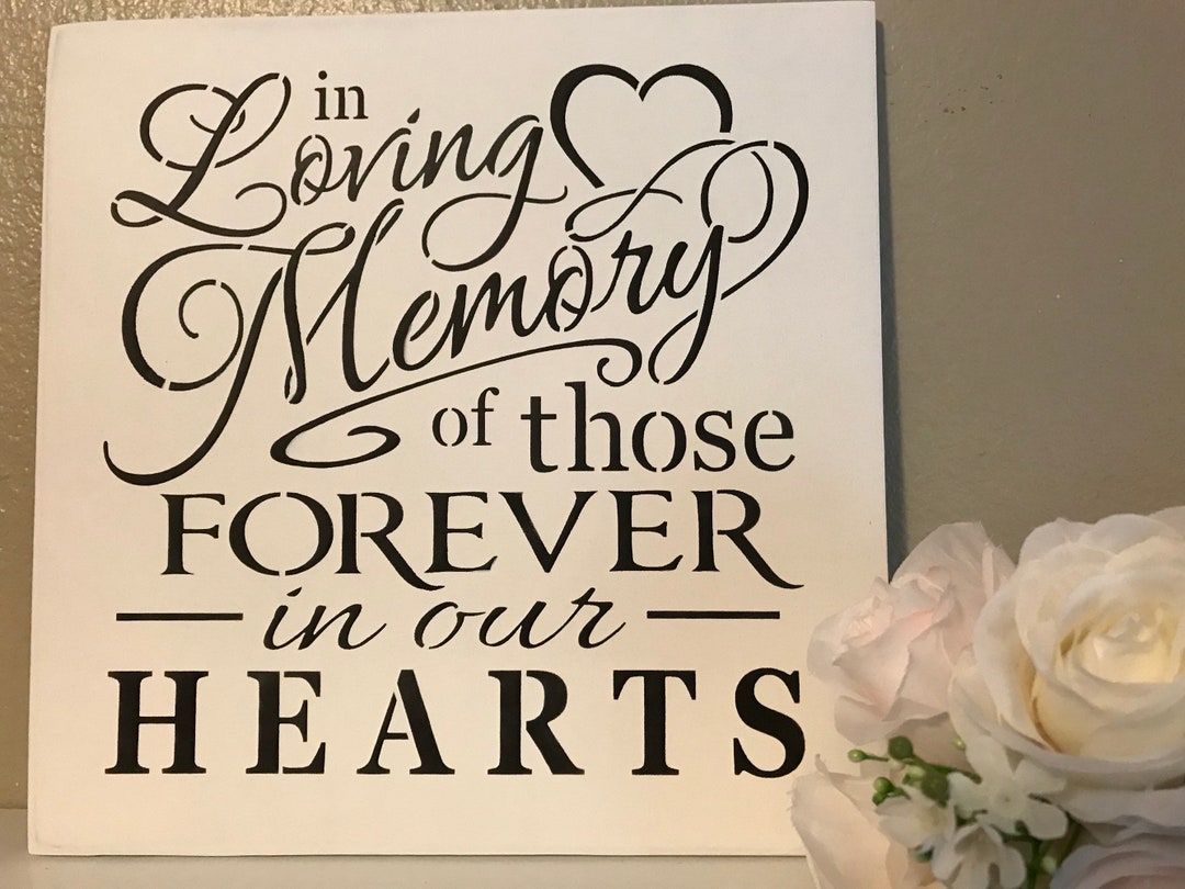 In Loving Memory Sign/hand Painted/wood Sign/ Special Occasion Sign ...