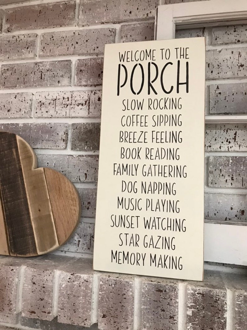 Welcome to the Porch/hand Painted/wood Sign/porch Sign/front Door Decor ...