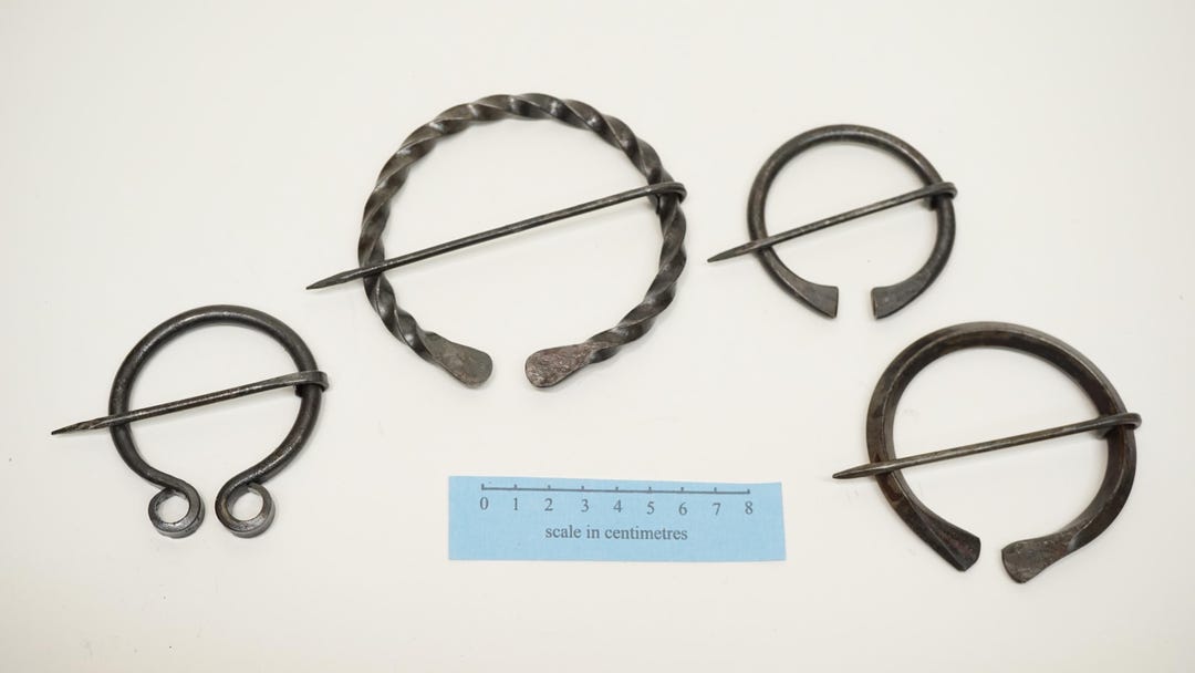 Anglo Saxon Viking Penannular Brooch in Steel Choice of 4 Designs ...