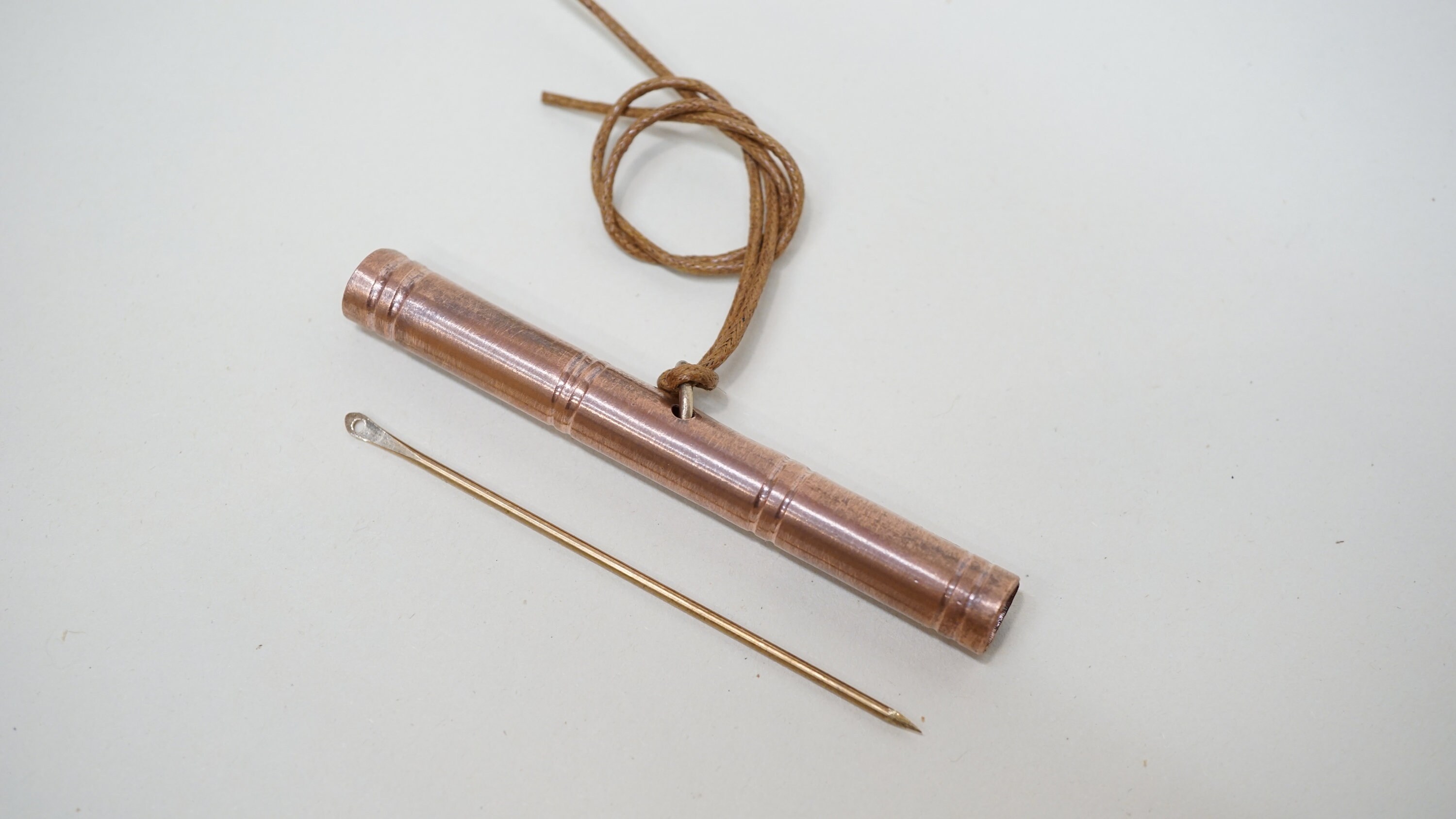 Copper Viking Needle Case 10th C Dublin Find and Bronze Needle - Etsy UK