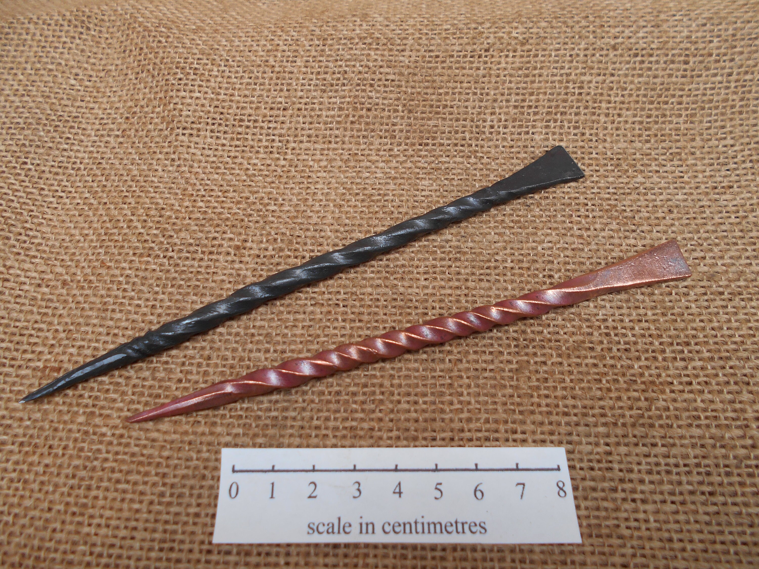 Roman stylus hand forged london find ad50-120 copper or iron | Etsy