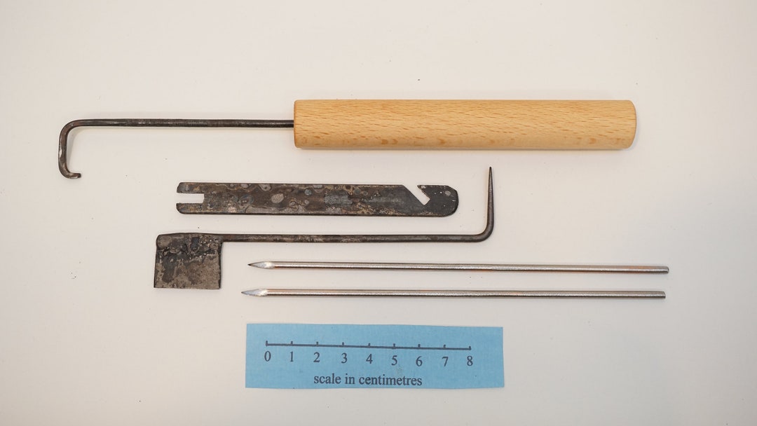 Japanese Edo Period Ninja Lock Picking Set Karakuri-kagi Set of 5 Items ...