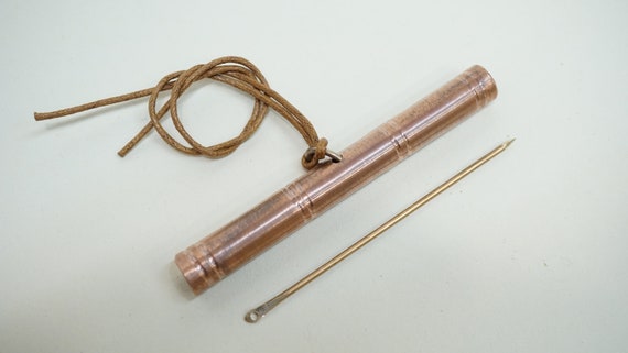 Copper Viking Needle Case 10th C Dublin Find and Bronze Needle | Etsy UK