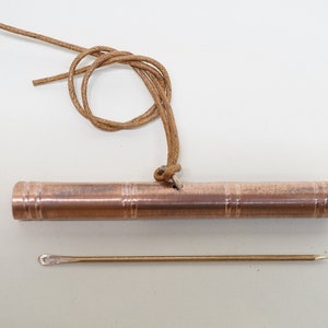 Copper Viking Needle Case 10th C Dublin Find and Bronze Needle - Etsy UK