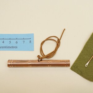 Copper Viking Needle Case 10th C Dublin Find and Bronze Needle - Etsy UK