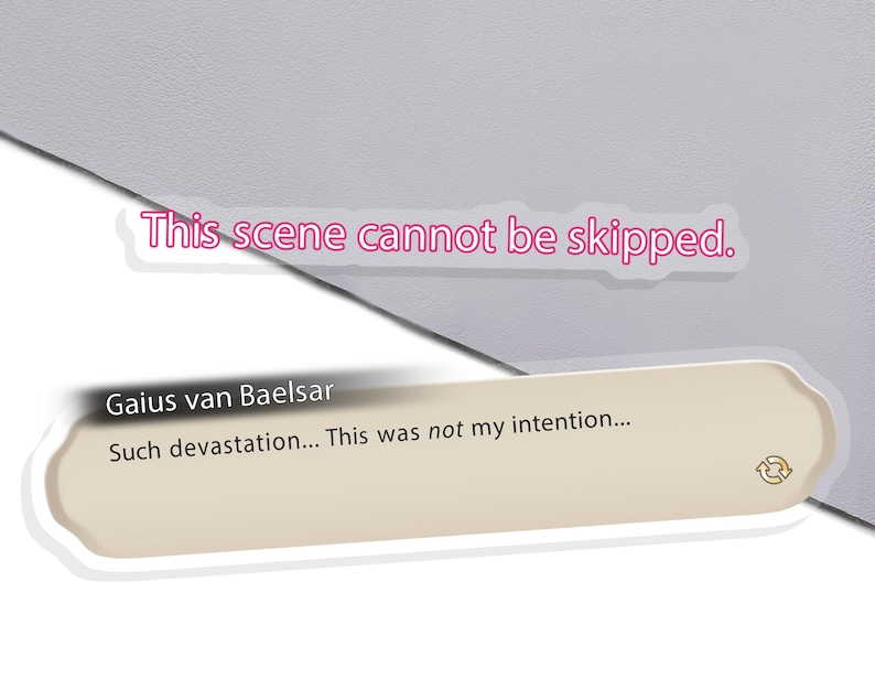 FFXIV Such Devastation & "this Scene Cannot Be Skipped" - Vinyl ...