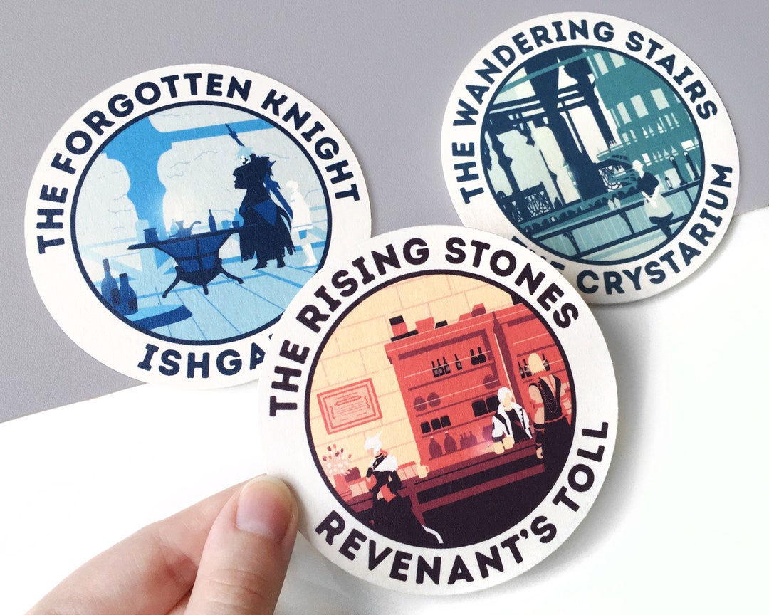 Bars of Eorzea and Norvrandt FFXIV Bar Coasters - Etsy