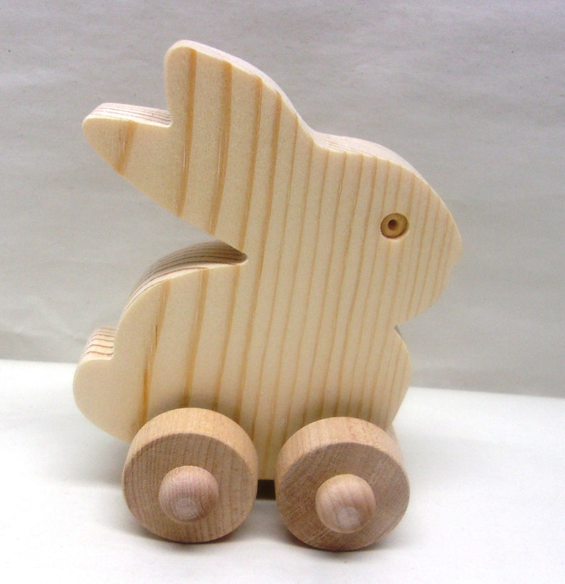 Natural Wood/wooden Bunny Toy Rabbit Toy Gift Kids Toy - Etsy