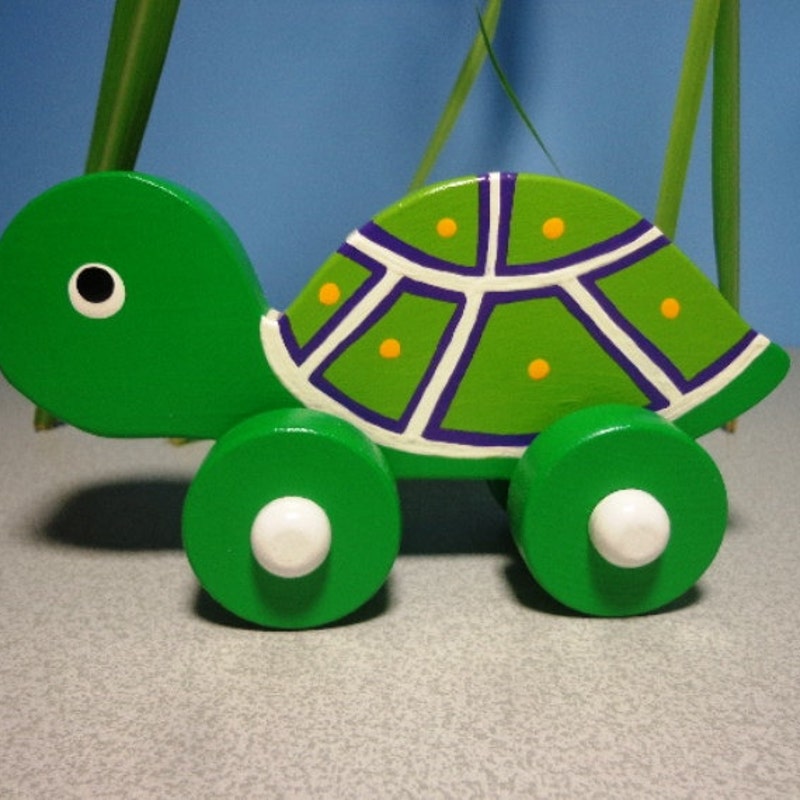 Turtle Pull Toy - Etsy