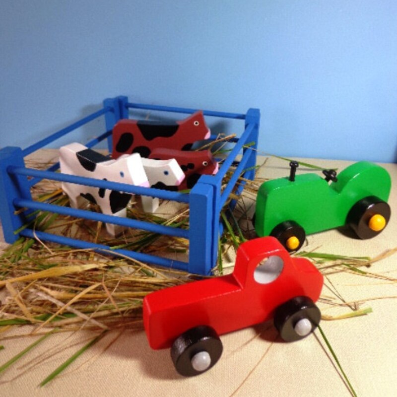 Wooden Farm Toys - Etsy