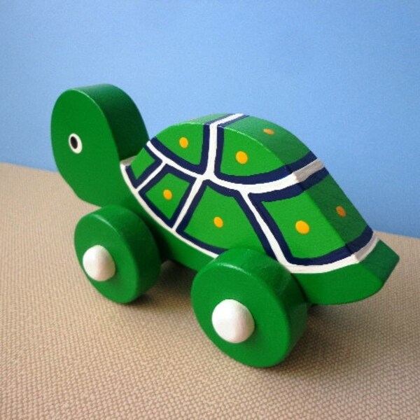 Turtle Pull Toy - Etsy