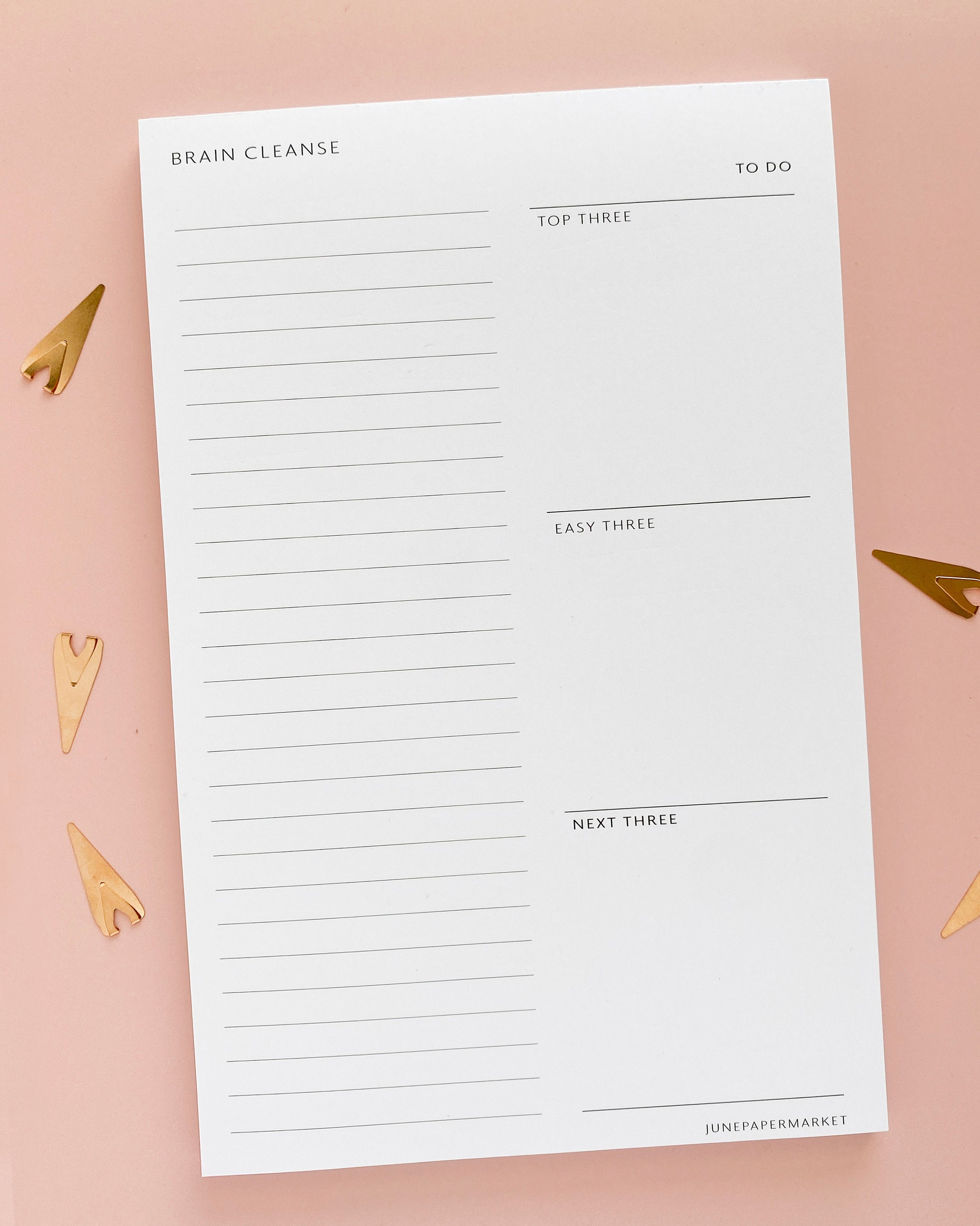 Brain Dump - to Do List Notepad - Brain Dump Planner - Idea Organizer ...