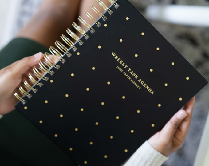 Hardcover Planner, UNDATED Planner, Yearly Planner, Spiral Bound ...