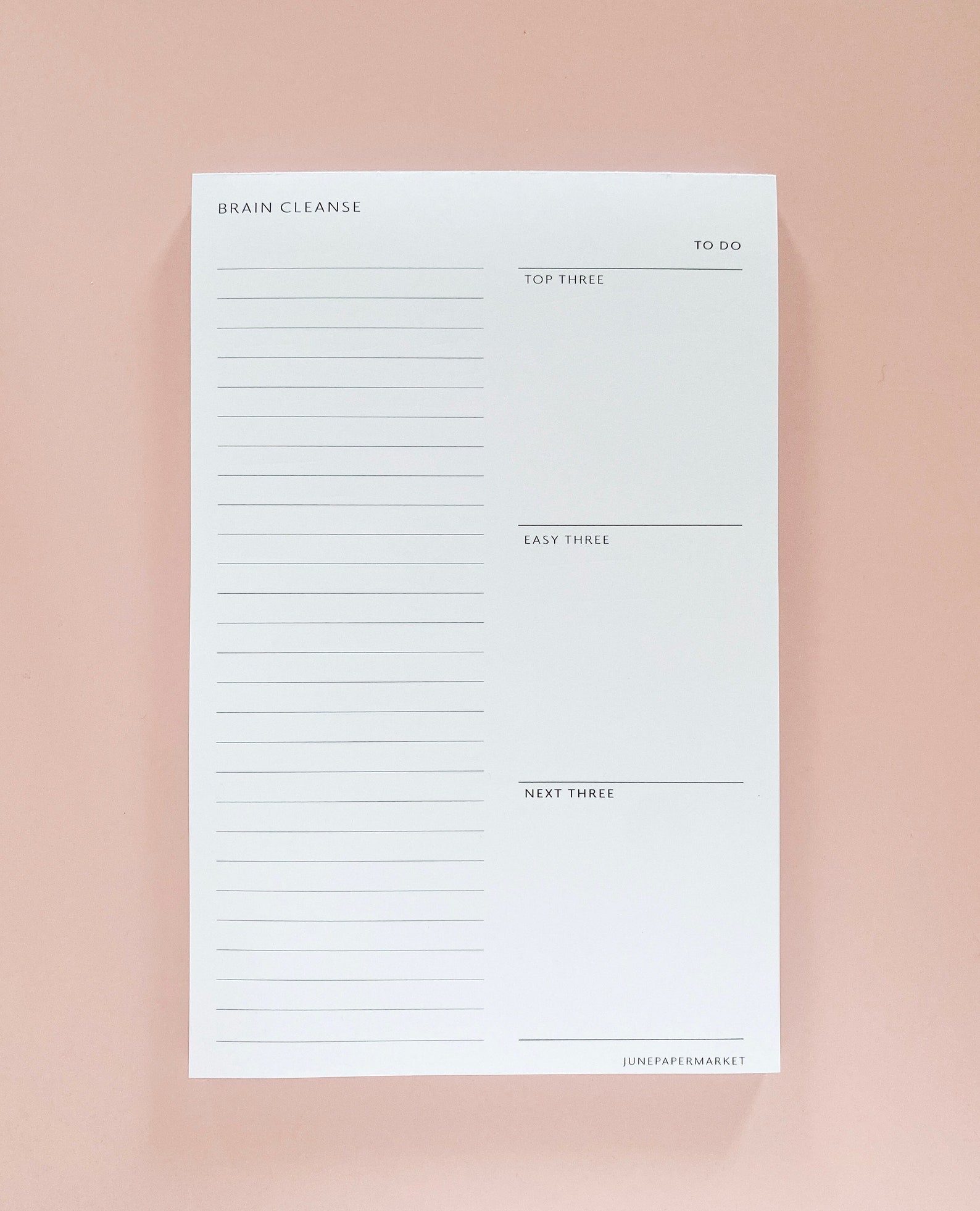Brain Dump - to Do List Notepad - Brain Dump Planner - Idea Organizer ...