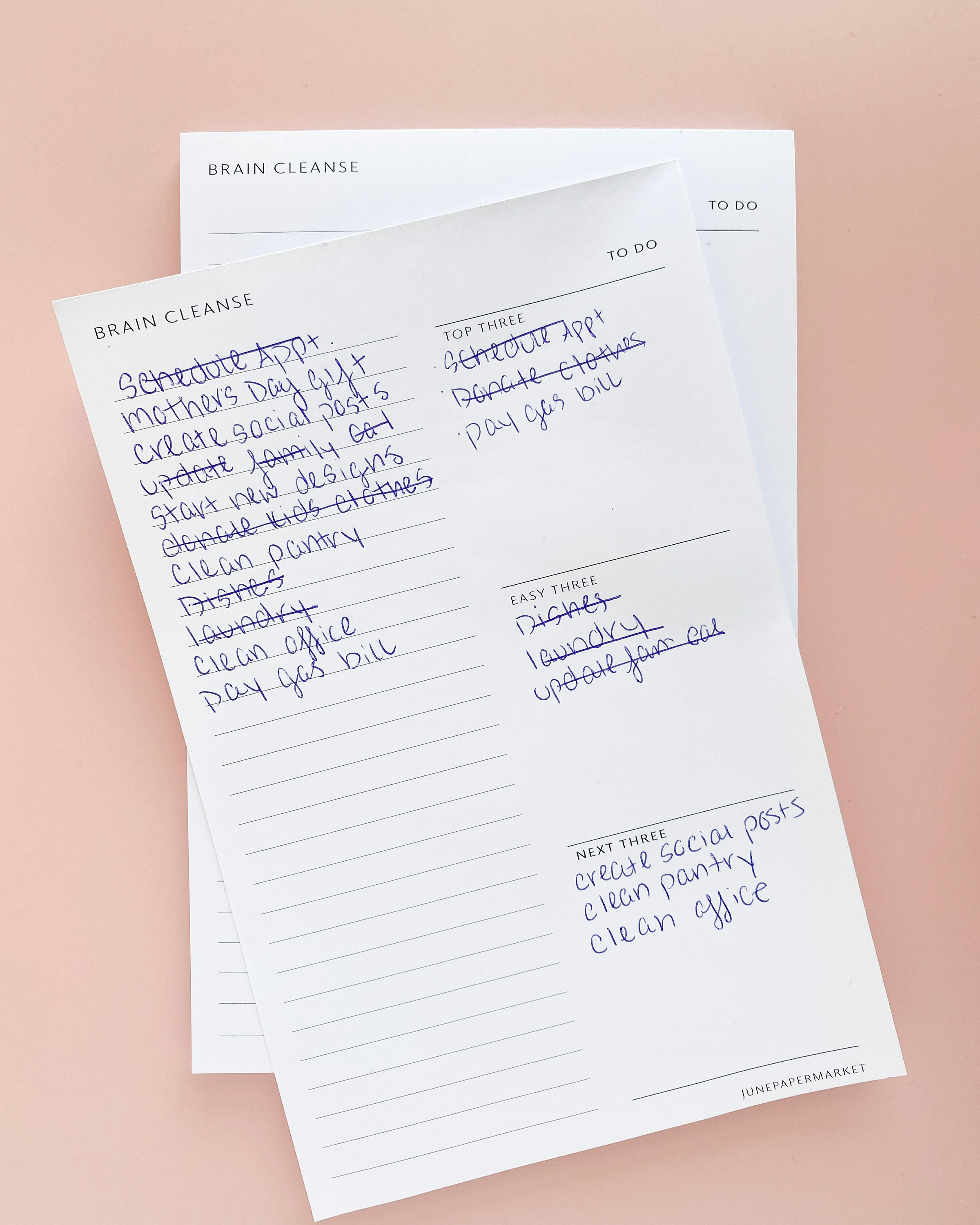 Brain Dump - to Do List Notepad - Brain Dump Planner - Idea Organizer ...