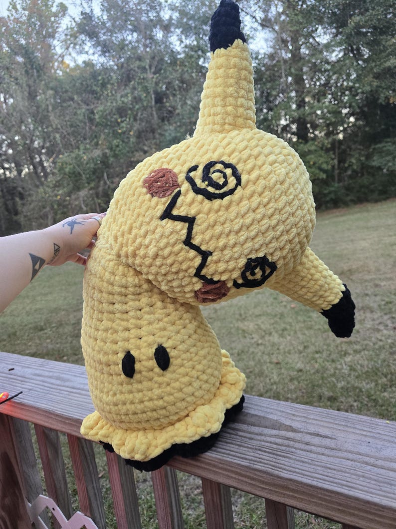 Jumbo Mimikyu Inspired Plush – Giant Ghost Creature Plush – Handmade ...