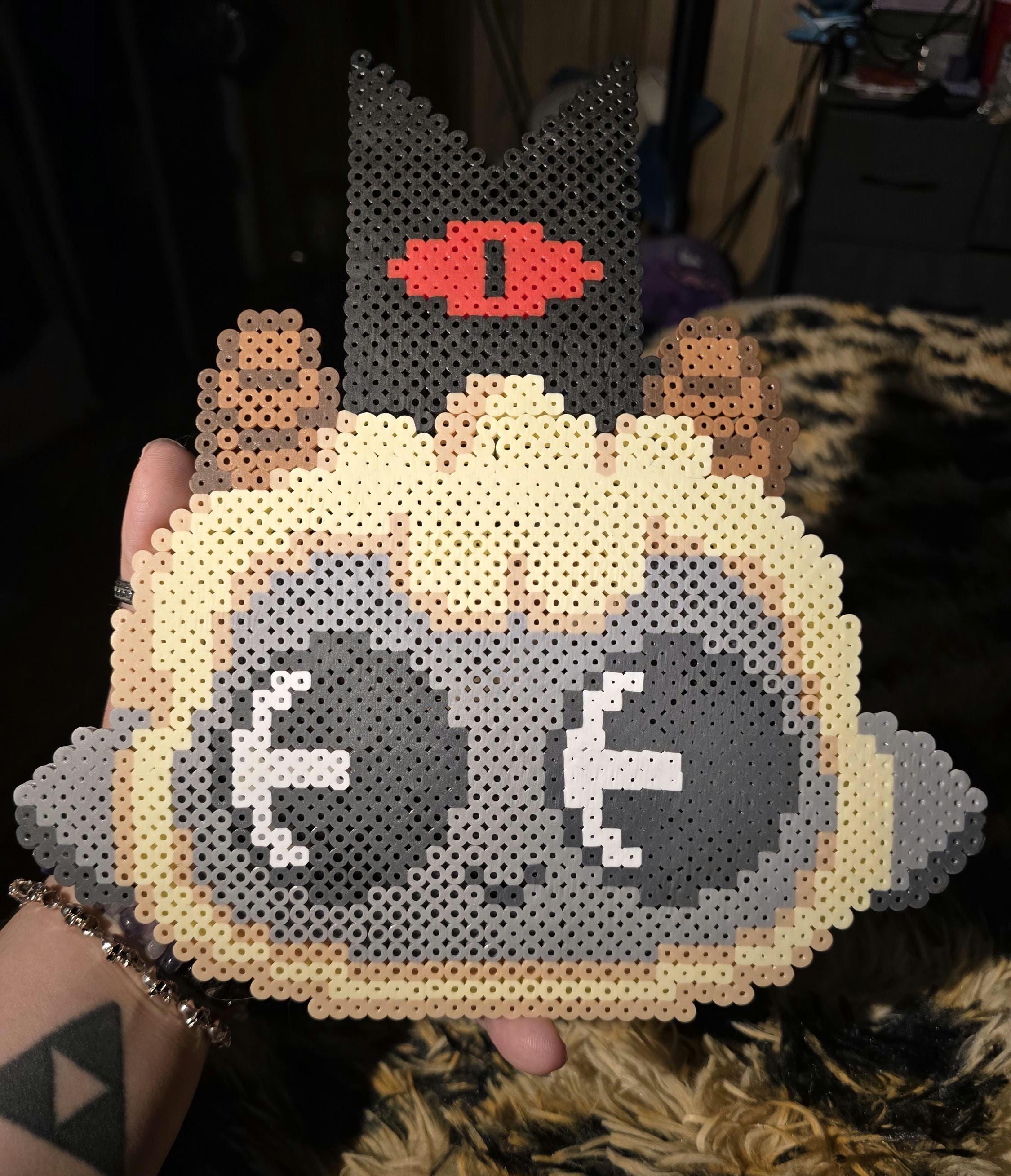 Adorable Cult of the Lamb Bead Sprite | Handmade Pixel Art Decor - Etsy
