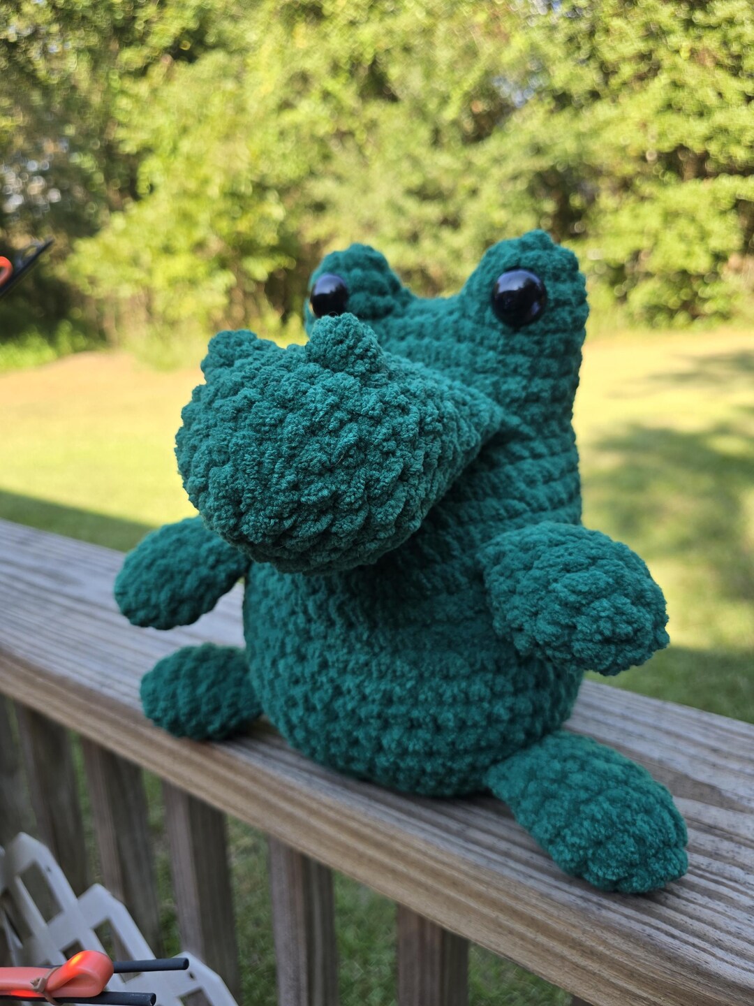 Jumbo Alligator Plush – Crocodile Plushie, Handmade Oversized Gator Toy ...