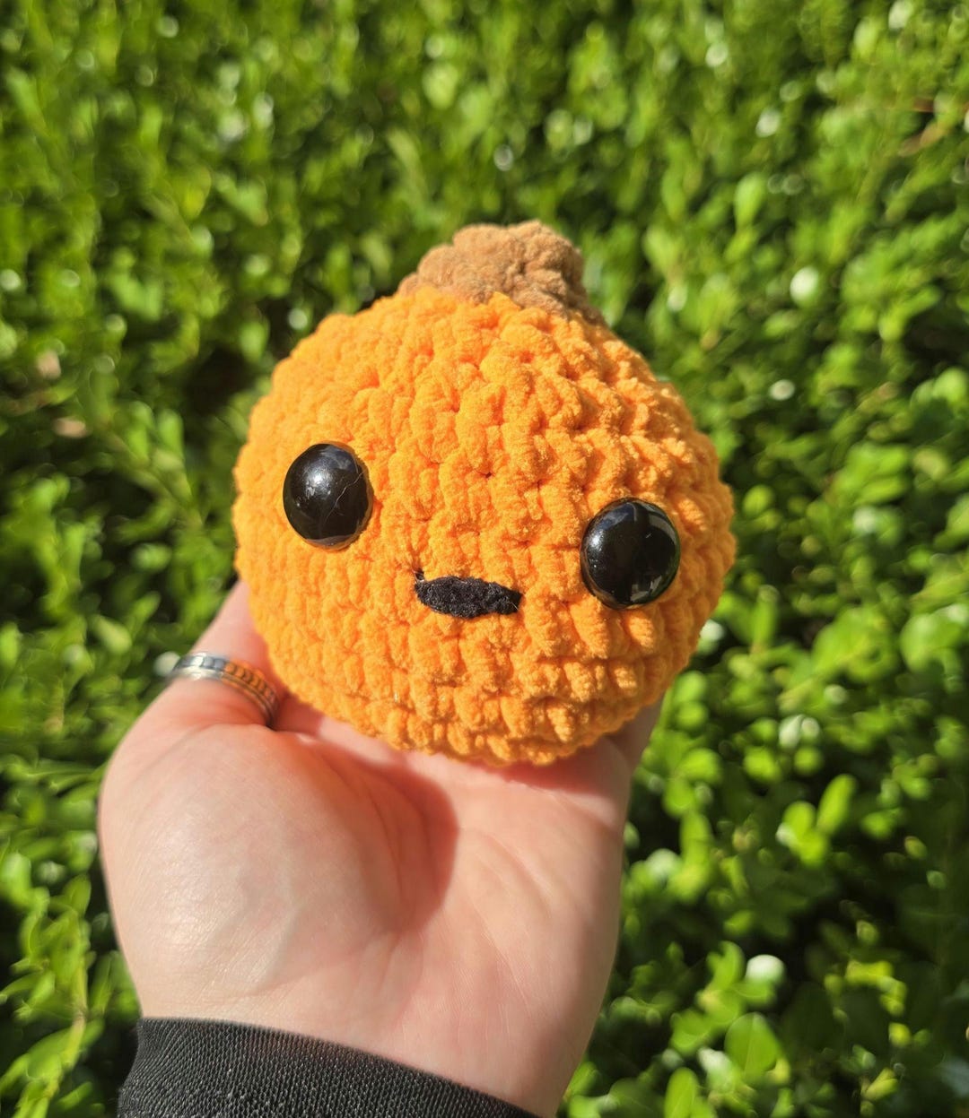 Pumpkin Plush – Crochet Autumn Kawaii Plushie – Handmade Squishy Fall ...