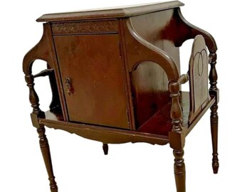 Antique Humidor Table Magazine and Magazine Rack - Etsy